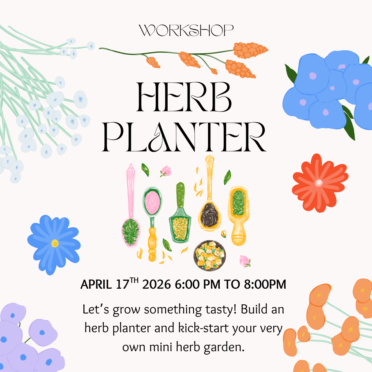 Build a Herb Planter April 17th - WORKSHOP – Plant Gather