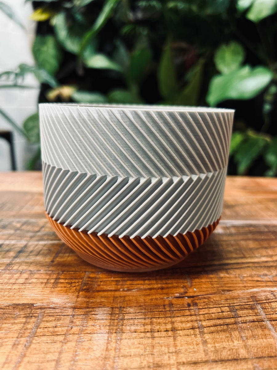 "Full Chevron" Plant Gather Plant Pot